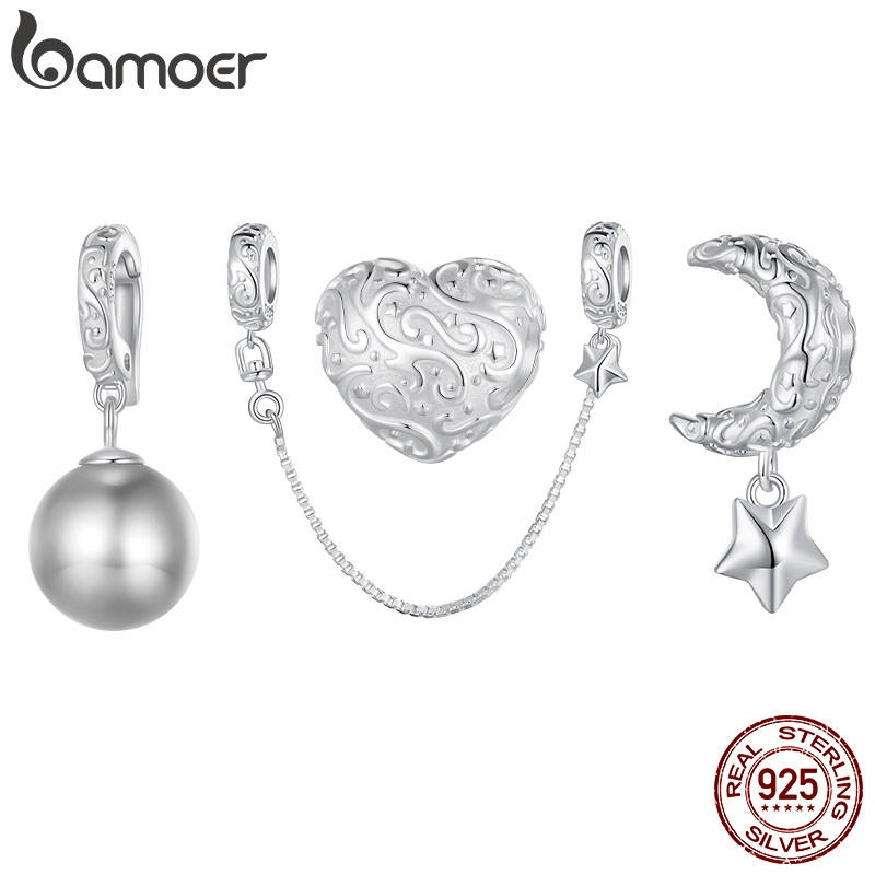 Bamoer 925 純銀花藤圖案珠子系列 DIY 擺件適合送給女性的禮物 | 蝦皮購物