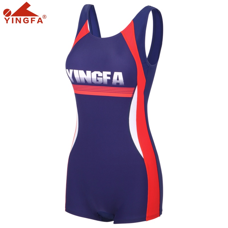 Yingfa 2023 新款印花泳裝 女露背連身泳衣 沙灘裝帶胸墊泳衣游泳 | 蝦皮購物