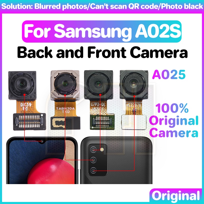 SAMSUNG 適用於三星 Galaxy A02S A025 超寬後微距深度主長焦自拍升降相機相機belakang 柔性 | 蝦皮購物