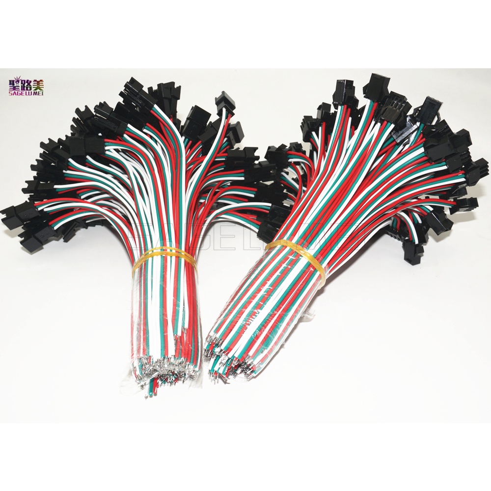 10 對/20 對 2pin 3pin 4pin 5pin 6Pin led 連接器公/母 JST SM 2 3 4 5 | 蝦皮購物