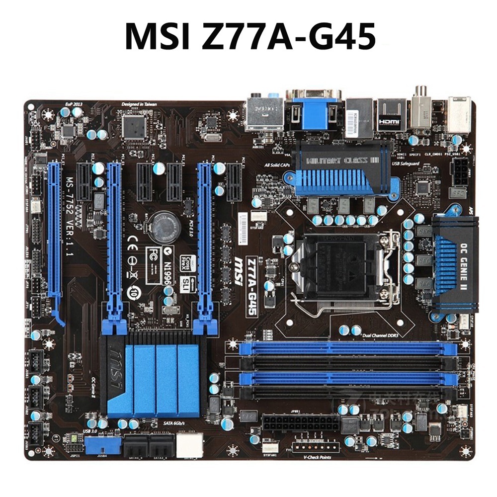 MSI 二手微星 Z77A-G43 / G45 / GD55 / GD65 主板 3 Z77 LGA 1155 & 類似 | 蝦皮購物