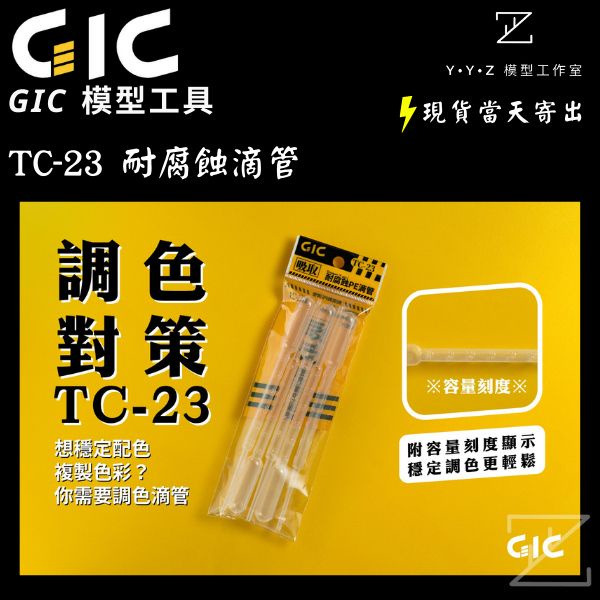 【YYZ模型工作室】GIC TC-23 PE耐腐蝕調色滴管 耐腐蝕滴管 調色滴管 滴管 | 蝦皮購物