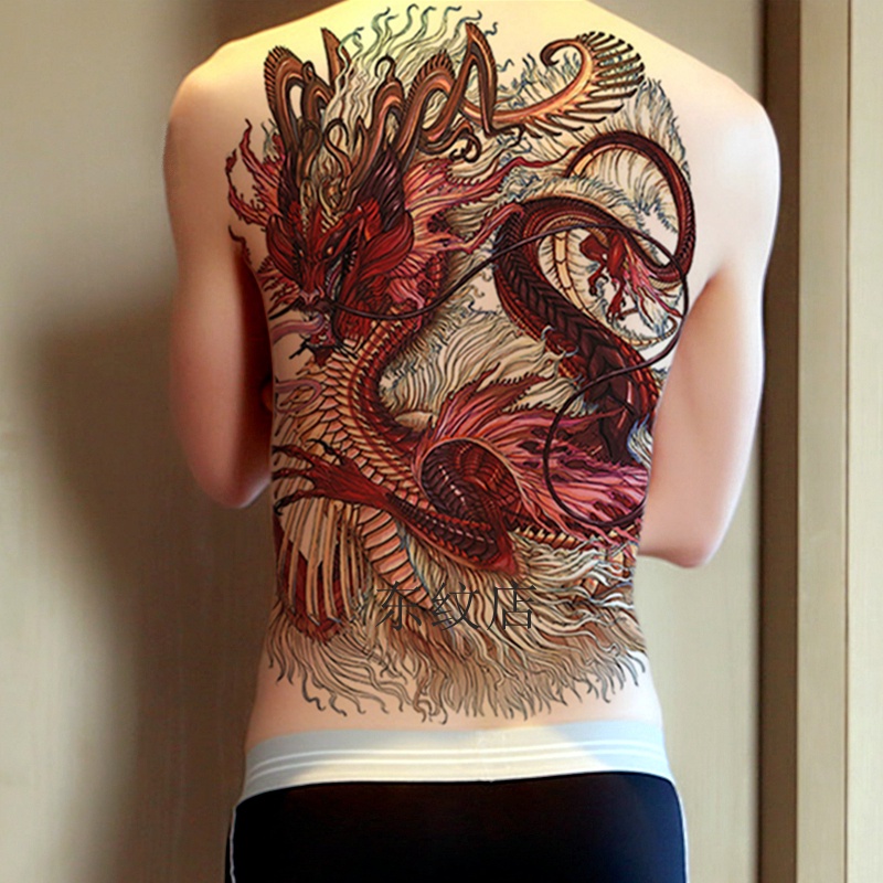 【滿799免運】紋身貼滿背防水持久男女趙子龍茖淚藝妓大圖火麒麟孫悟空翅膀背部jioyh FF6G | 蝦皮購物