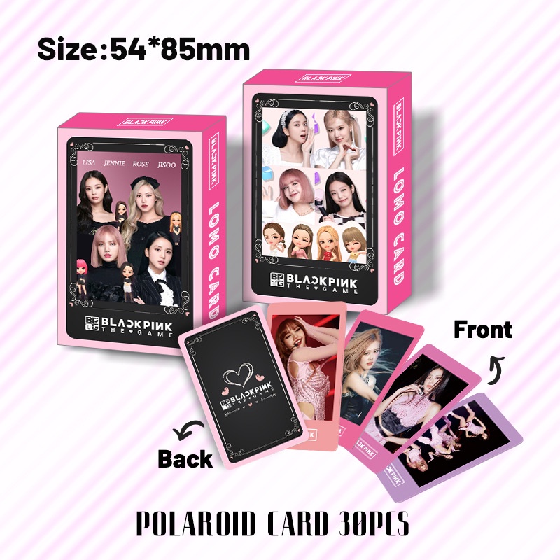 POLAROID 2023 Blackpink 相冊寶麗來照片卡 Ins 雙面 Lomo 卡 30 張/盒 | 蝦皮購物