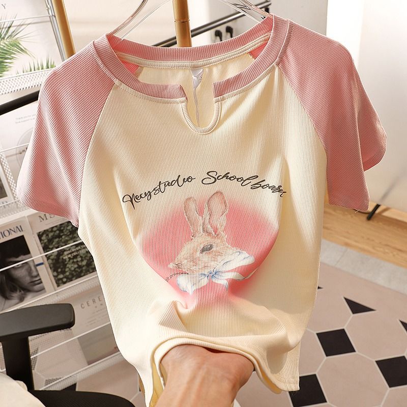 【特大尺碼M-5XL 40-150kg】300斤大尺碼女裝胖mm冰絲短袖正肩T恤女夏季法式小眾獨特別緻小上衣 | 蝦皮購物