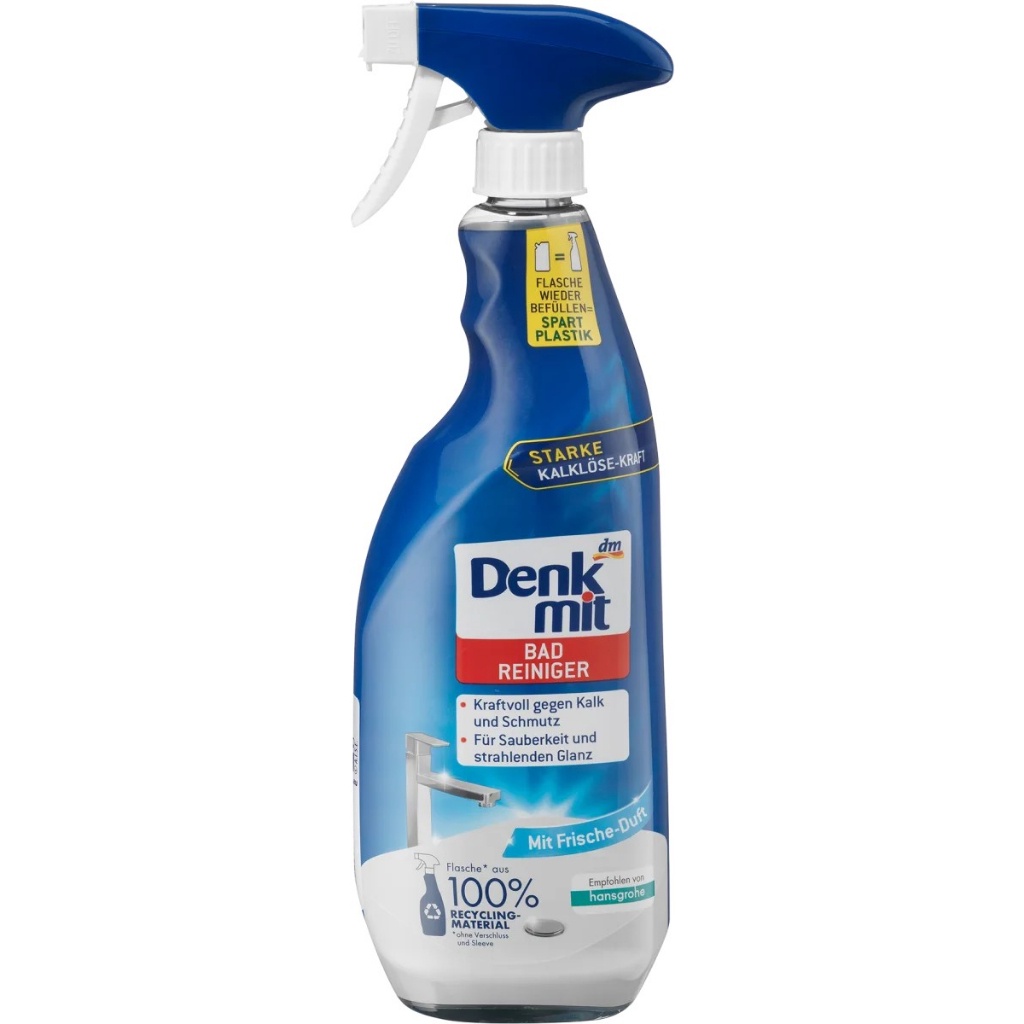 【卸問屋】水垢殺手 德國 DenkMit DM 水垢 皂垢 專用 清潔劑 浴室 玻璃 鏡面 電鍍 清潔噴霧 1000cc | 蝦皮購物
