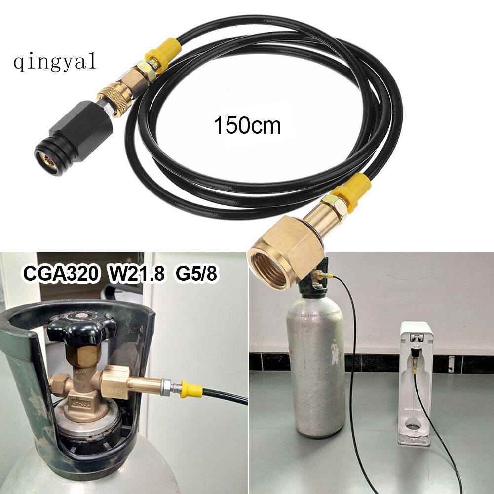 Sodastream機器G5/8 CGA320 W21.8 CO2罐的高壓軟管適配器 用於連接二氧化碳大瓶和蘇打氣泡水機 | 蝦皮購物