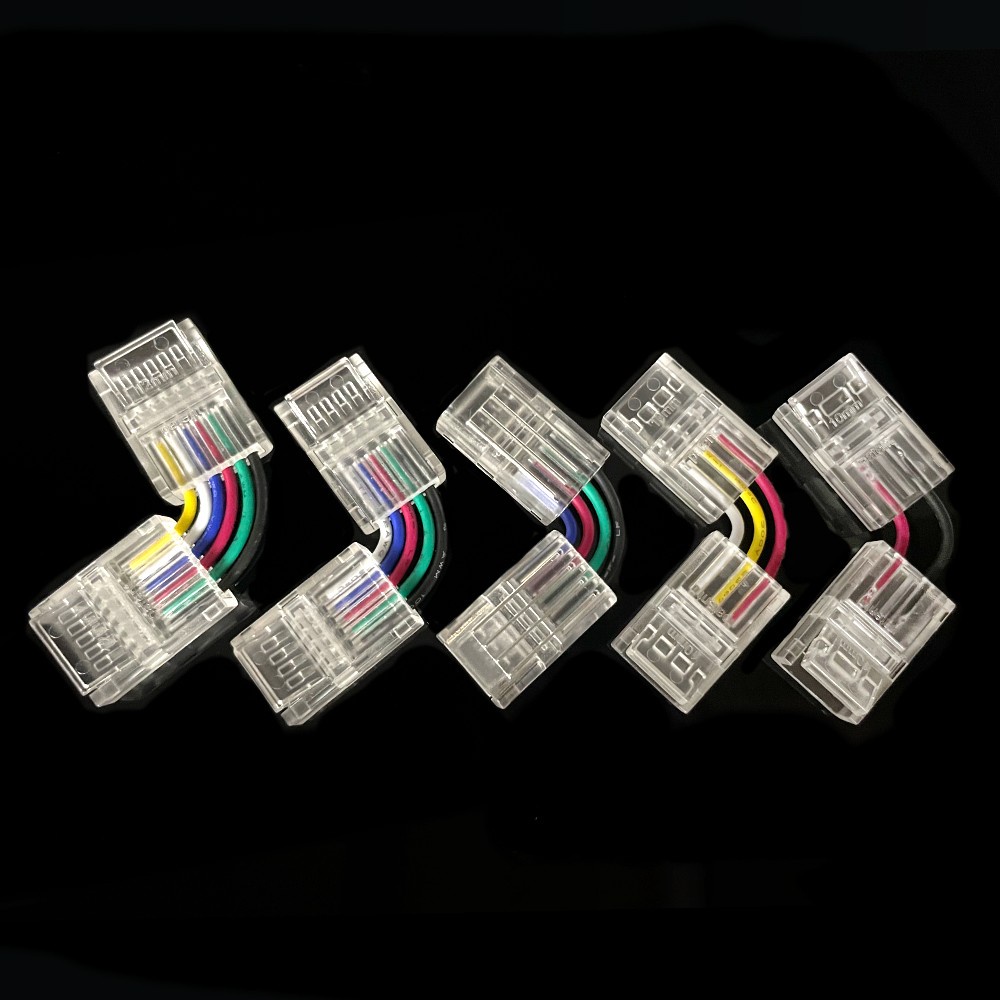5pcs 2pin 3pin 4pin 5pin 6pin 連接器 L/I(R)內外角轉換單色CT RGB RGBW L | 蝦皮購物