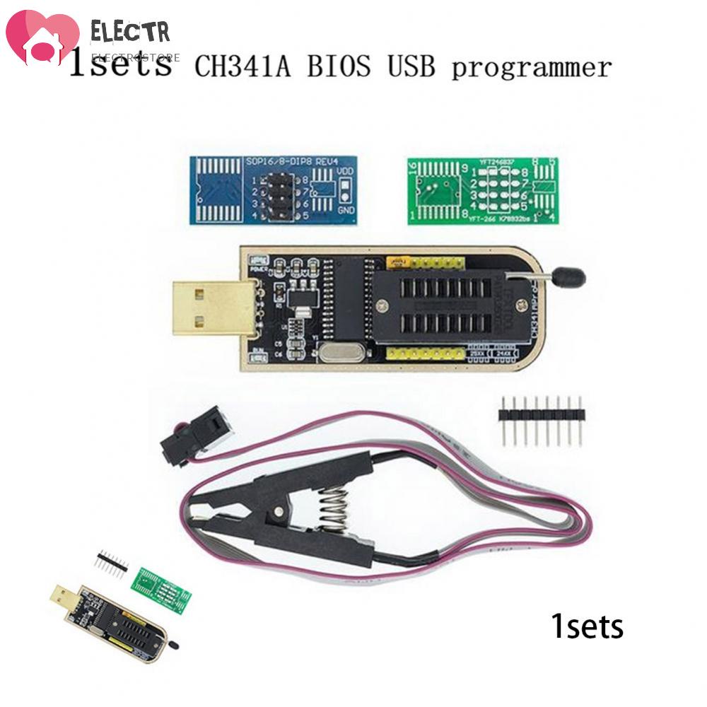 Ch341a 24 25系列EEPROM Flash BIOS USB,編程器+SOIC8/SOP8芯片IC適配器 | 蝦皮購物