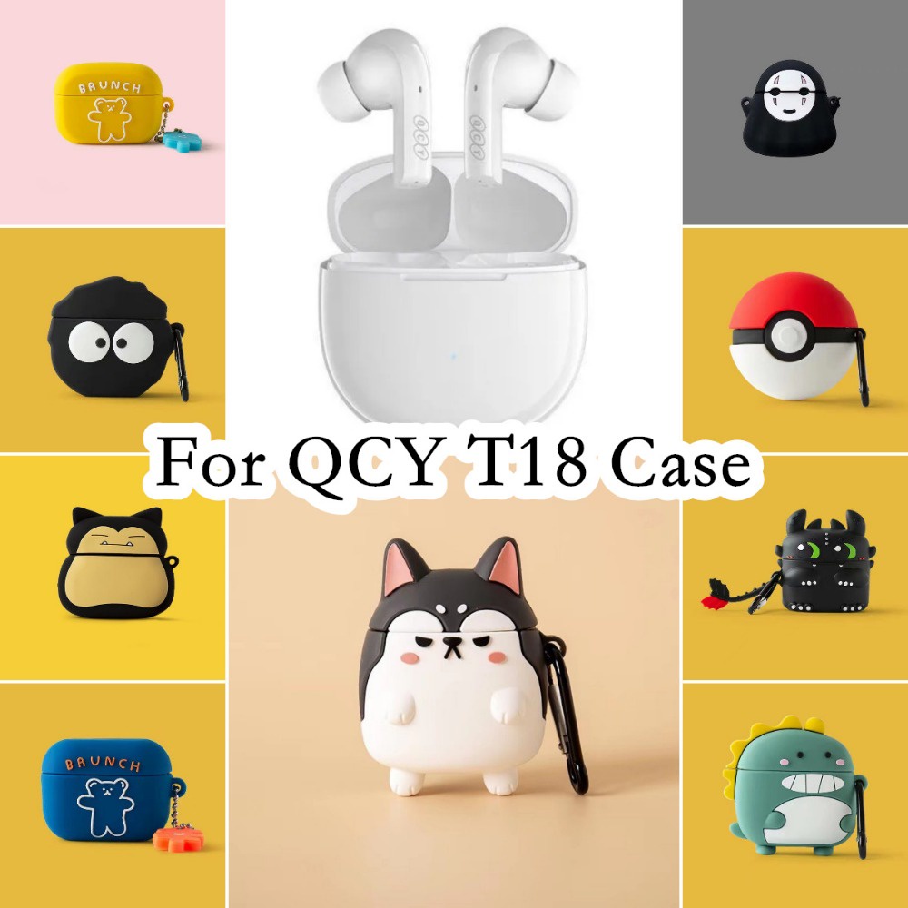 【imamura】 Qcy T18 外殼 QCY T18 外殼防摔卡通系列軟耳機外殼保護套 | 蝦皮購物