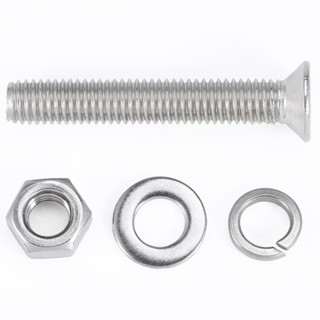 【XJK】304不鏽鋼平頭螺絲螺母墊片組合M2-M10螺絲 | 蝦皮購物