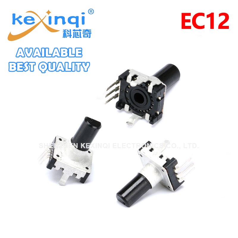 10 件 EC12 聲音編碼器 360° 旋鈕編碼器 3Pin 軸長 15MM 數字脈衝電位器 | 蝦皮購物