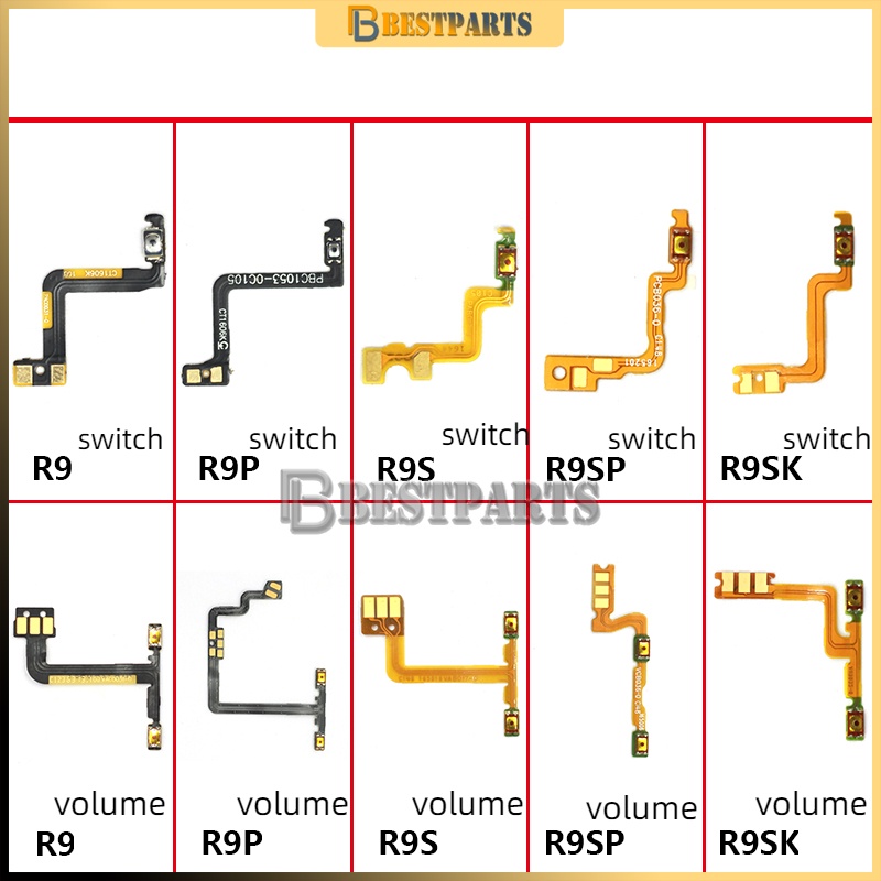 開關電源開關按鈕排線絲帶兼容 OPPO R9 R9Plus R9S R9SPlus R9SK 靜音靜音音量鍵維修部件 | 蝦皮購物