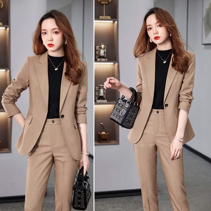Miguo_大尺碼時尚西裝套裝 秋冬款 3colors S-5XL 休閑通勤復古氣質長袖西裝套褲_A6550 | 蝦皮購物