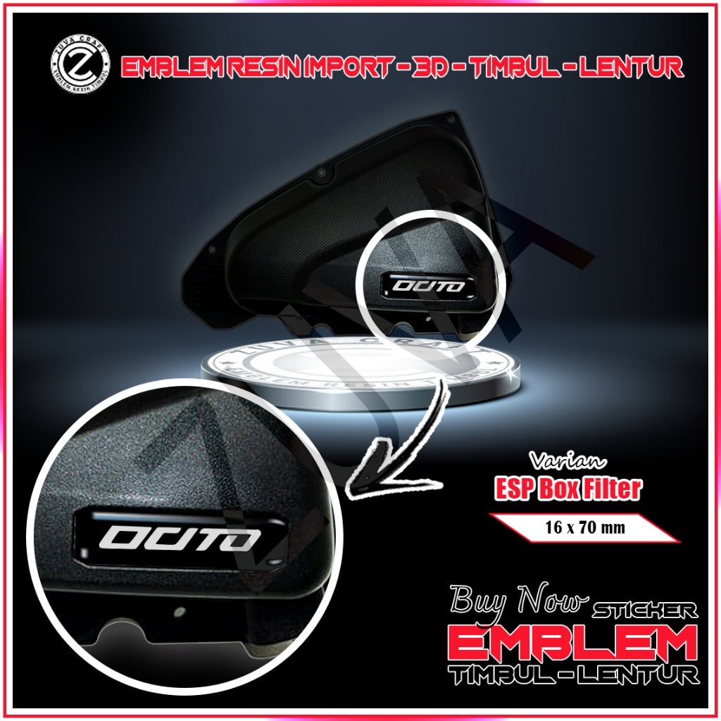 HONDA 本田摩托車貼紙浮雕標誌 ESP 3D LOGO Ocito 白盒濾清器 VARIO BEAT SCOOPY | 蝦皮購物