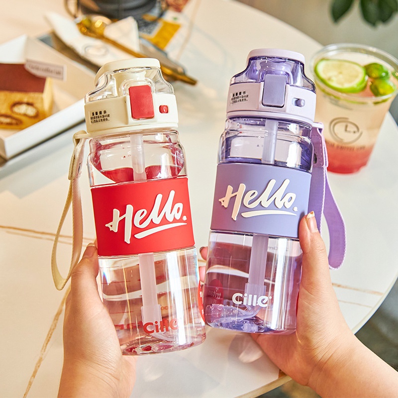 860ml水瓶帶吸管tritan瓶戶外健身雙飲運動水杯bpa FREE學生上學高顏值易攜帶大容量杯 | 蝦皮購物