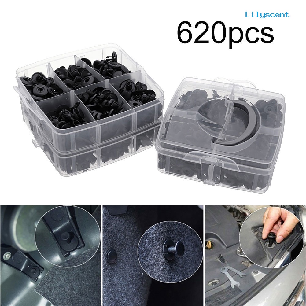 維修工具 620PCS 16種汽車保險槓修理包緊固件 膨脹螺絲卡子扣 | 蝦皮購物