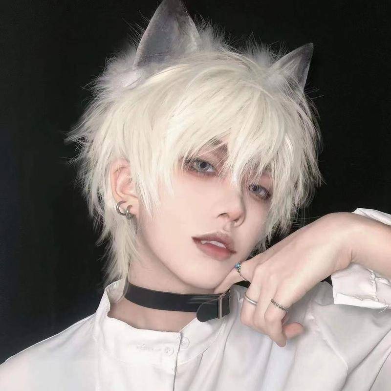 假頭男日常模擬自然短髮基佬學生正太dk萬用cos韓版帥氣男款假頭*大布熊* | 蝦皮購物