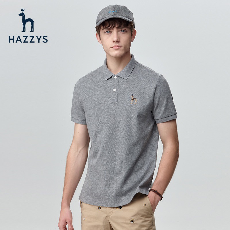 現貨 Hazzys 夏季男士短袖T恤寬鬆休閒簡約Polo衫男士潮流男裝 | 蝦皮購物