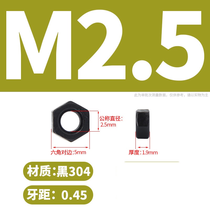 【WDY】A2-70 304不鏽鋼六角螺母螺帽M1.6/M2/M2.5/M3/M4/M5/M6/M8/M10/M12~M | 蝦皮購物