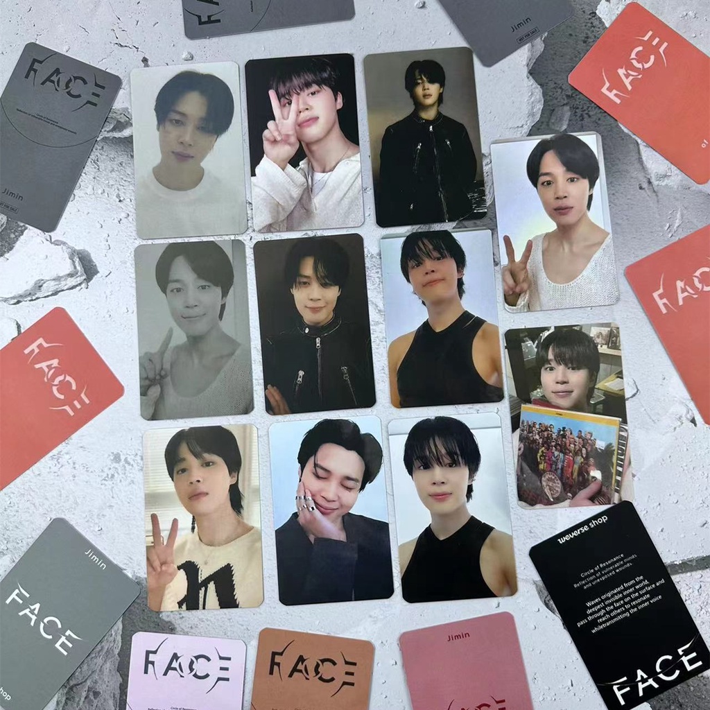 Kpop BTS Jimin 專輯 Face Lucky Draw Photocards 照片卡送給粉絲的最佳收藏禮物 | 蝦皮購物
