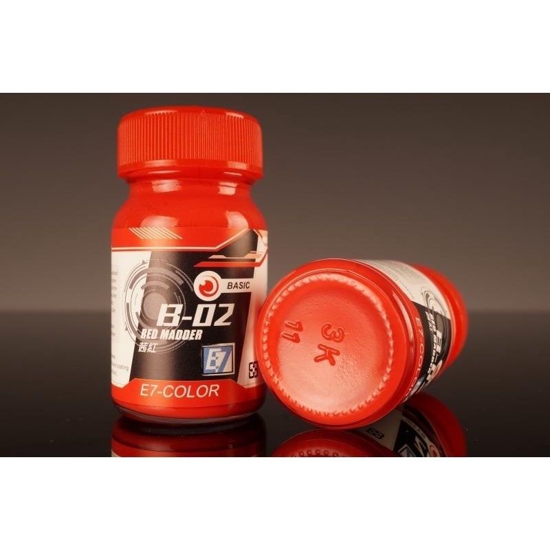 【YYZ模型工作室】E7 COLOR B系列基本色 E7模型漆 消光添加劑 茜紅 橙 海洋藍 暗海綠 機械白 骨架灰 | 蝦皮購物