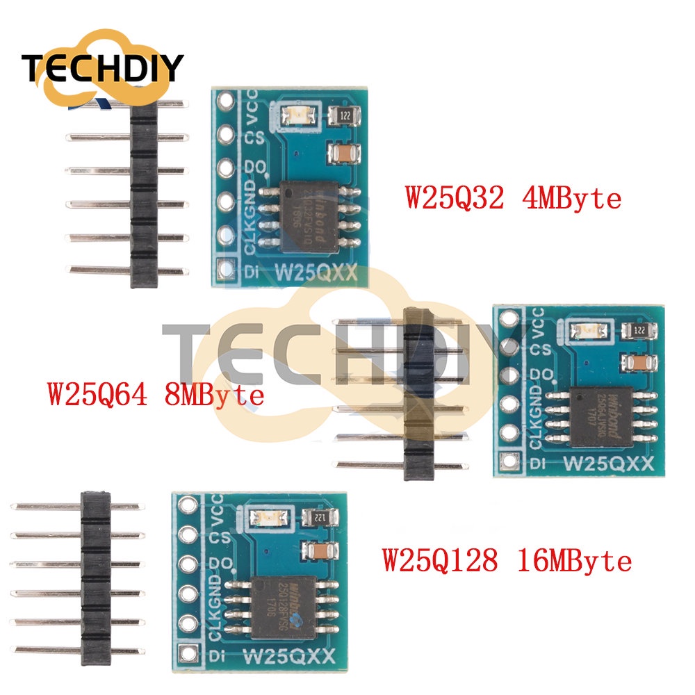 W25q32 W25q64 W25q128閃存模塊4m 16mbyte大容量spi接口bv Fv Stm32碼內存板 蝦皮購物 
