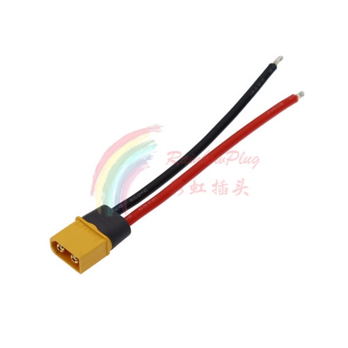 【量大價優】全新原裝 Amass艾邁斯 XT60H-F/M插頭 帶12/14AWG特軟矽膠線10cm | 蝦皮購物