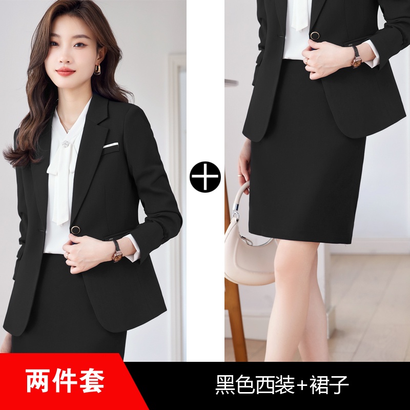 Miguo_職業西裝套裝女 3色 S-4XL 幹練氣質商務正裝 面試西服 工裝酒店工作服 ol裝 大尺碼西裝套裙/褲 | 蝦皮購物