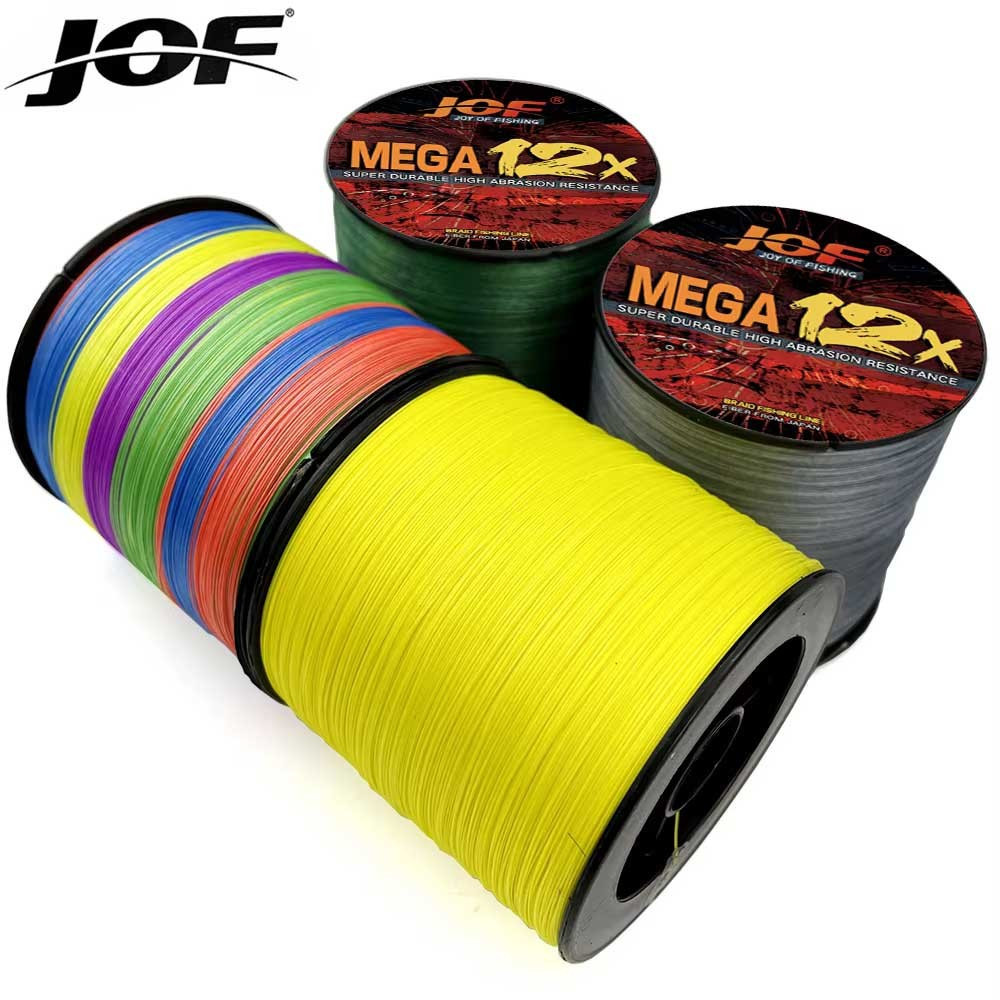 JOF編織線12股300M/500M/1000M/1500M編織線湖PE編織線多色編織編織線PE線誘餌線魚餌 | 蝦皮購物
