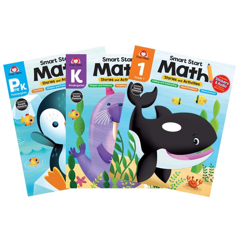 Smart Start: Math Stories and Activities, Grade PreK, K, 1 (附音檔下載連結)(共3 ...