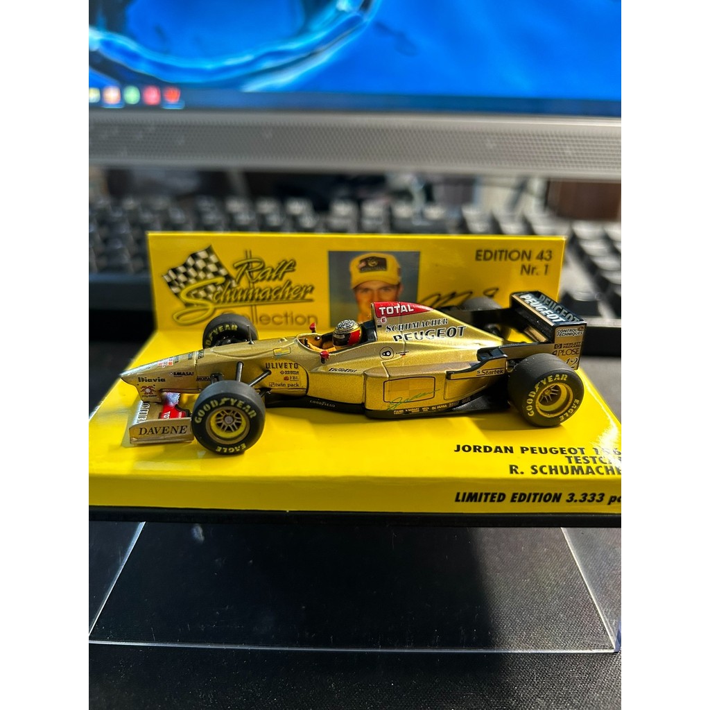 【現貨】迷你切 1/43 F1喬丹車隊 Jordan 196 testcar 拉爾夫舒馬赫 【模型說明】 模型品相好，無 | 蝦皮購物