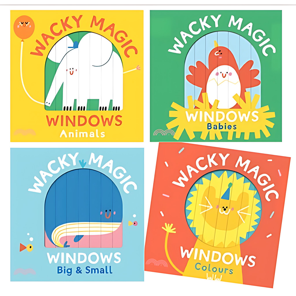 Wacky Magic Windows: Animals / Colours / Big & Small / Babies (硬頁書)(共4本 ...