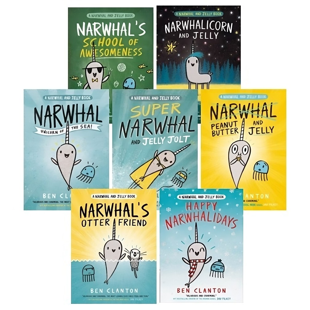 Narwhal and Jelly (Book 1-7)(共7本)/Ben Clanton【禮筑外文書店】 | 蝦皮購物