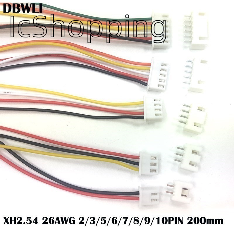 10 套 JST XH2.54 XH 2.54mm 電線電纜連接器 2/3/4/5/6/7/8/9/10 針間距公母插頭 | 蝦皮購物