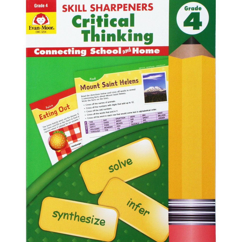 Skill Sharpeners Critical Thinking, Grade 4/Evan Moor【禮筑外文書店】 | 蝦皮購物
