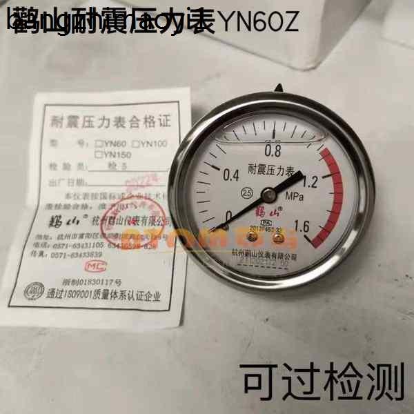 耐振油壓表防震壓力錶YN60Z軸向耐震壓力錶1.6MPA杭州鸛山YN63Z | 蝦皮購物