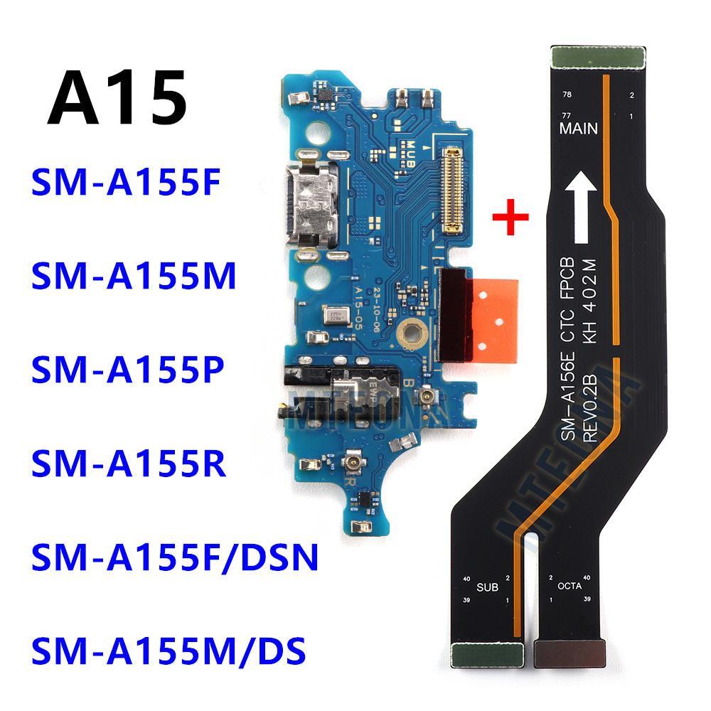 SAMSUNG 適用於三星 Galaxy A15 SM-A155F A155M A155P Type-C 連接器底座主板 | 蝦皮購物