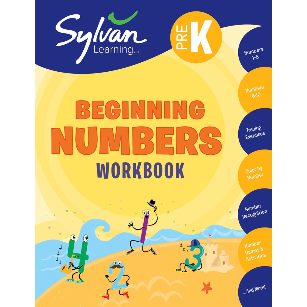 Beginning Numbers Workbooks, Grade PreK/Sylvan Learning Sylvan Learning ...