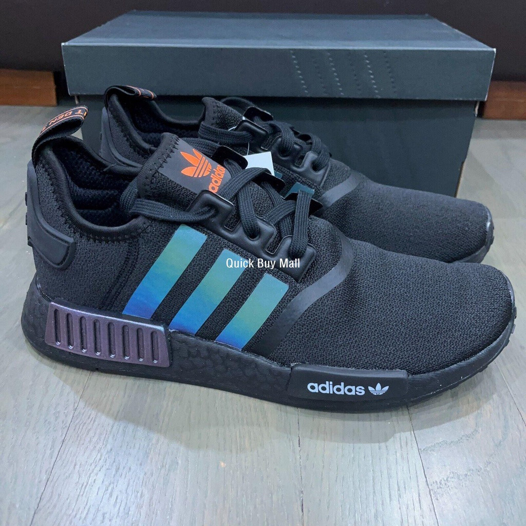 ADIDAS NMD_R1 黑 橘 漸層 變色龍 3M反光 編織 FV8025 男鞋 | 蝦皮購物