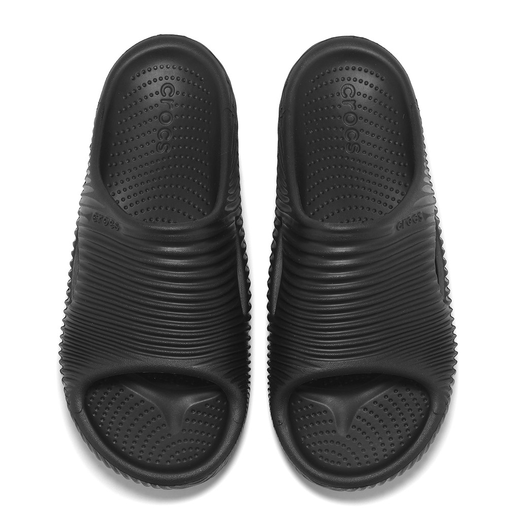 Crocs 麵包波紋鞋 Mellow Tide Recovery 男女鞋 黑 卡駱馳 [ACS] 210333001 | 蝦皮購物