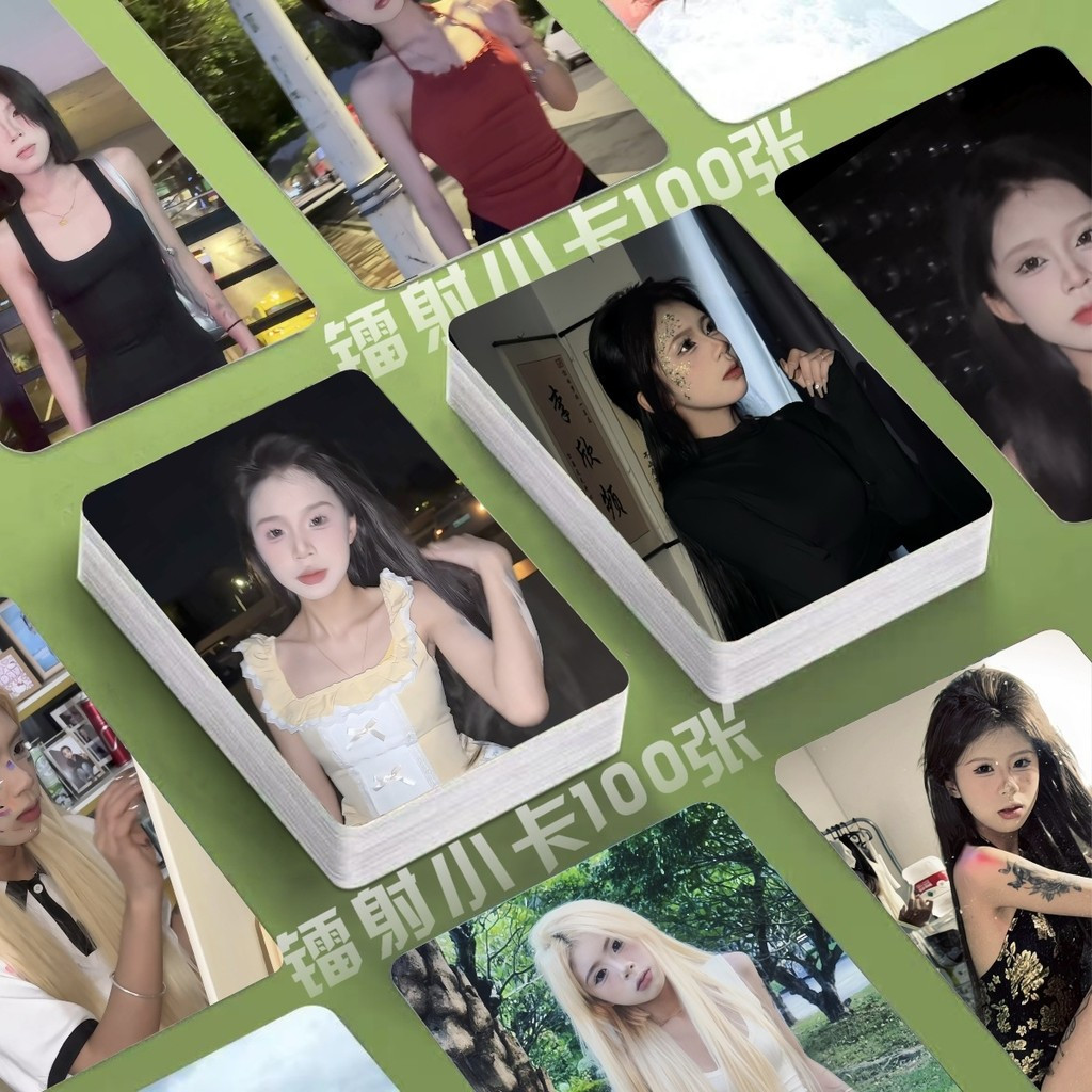 網紅琴家Kk鐳射小卡100張照片高清3寸圓角覆膜lomo卡片 | 蝦皮購物