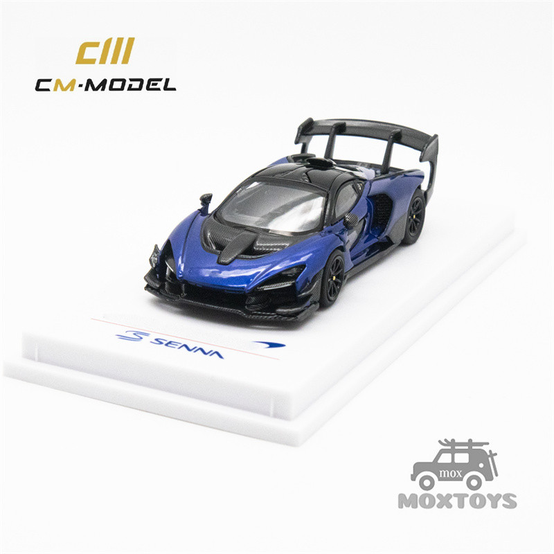 Cm Model 1:64 Senna GTR 金屬藍壓鑄模型車 | 蝦皮購物