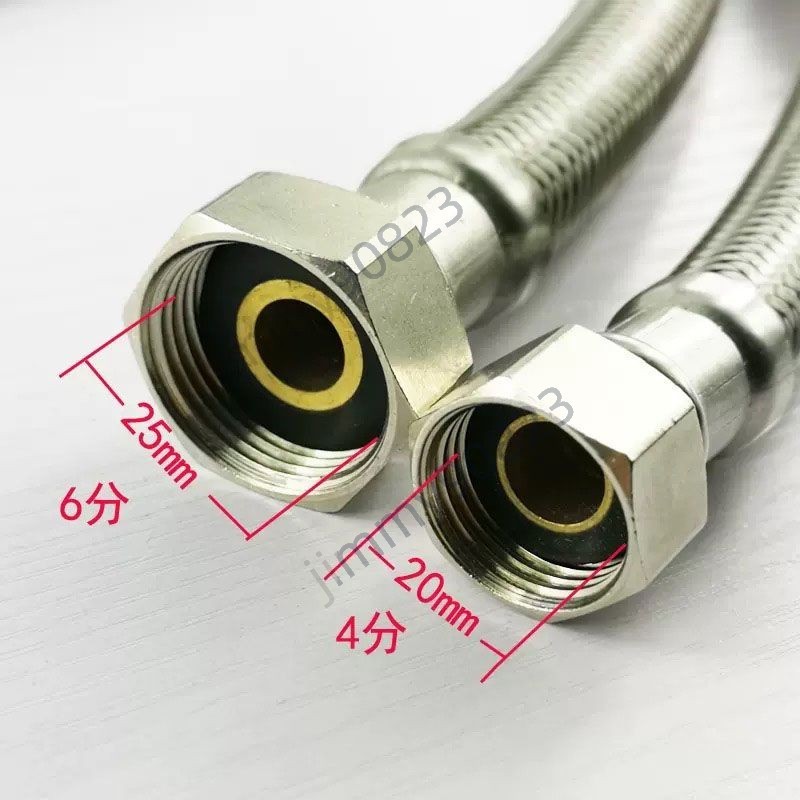 滿額免運📢加粗4分轉6分內外絲軟管馬桶熱水器延長管304不鏽鋼編織進水軟管 | 蝦皮購物