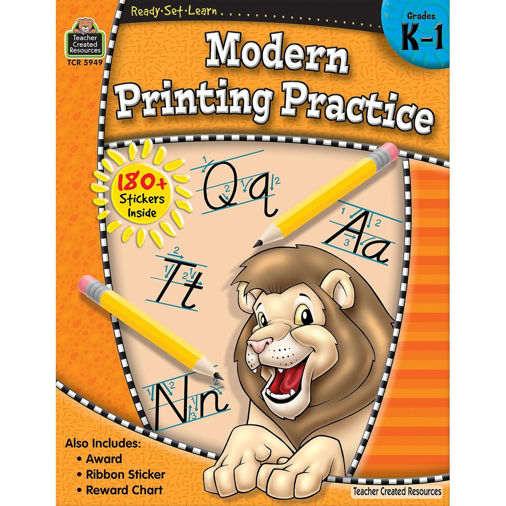 Modern Printing Practice, Grades K-1/Ina Massler Levin Ready Set Learn ...