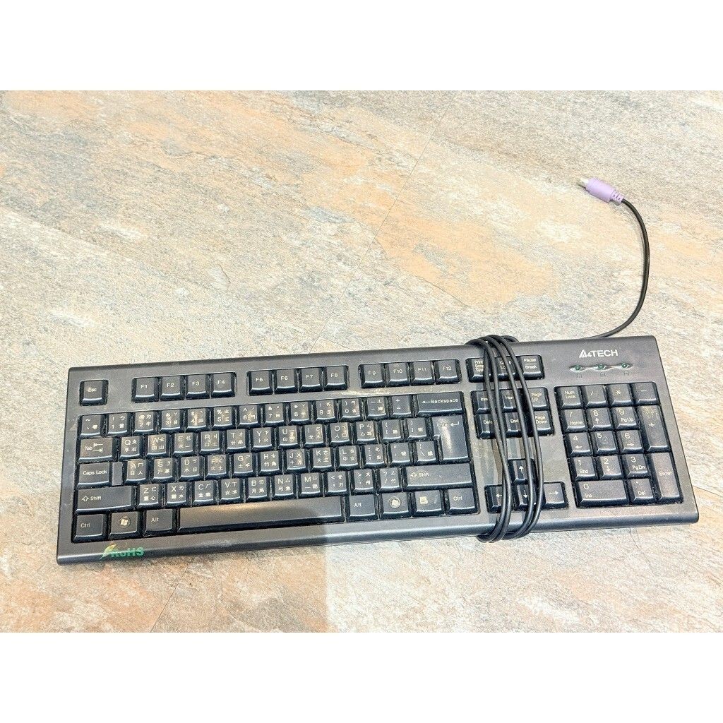 (二手)【A4 雙飛燕】TECH KR-85 圓角舒防水鍵盤PS2 中古全新收購寄賣專門店 | 蝦皮購物