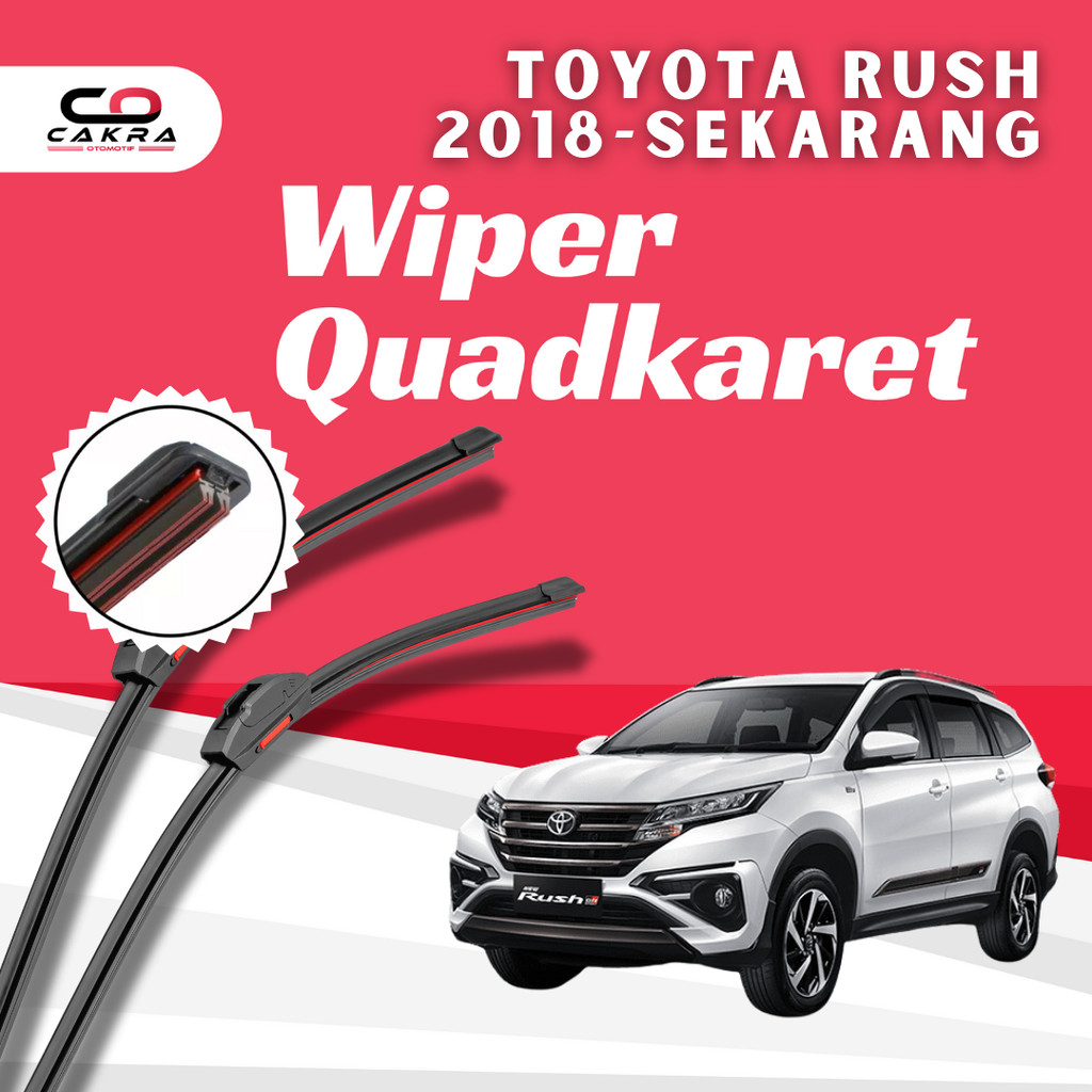 豐田 Quad Blade Wiper Toyota 全新 Rush Rush 2018 現在 Frameless 4 | 蝦皮購物