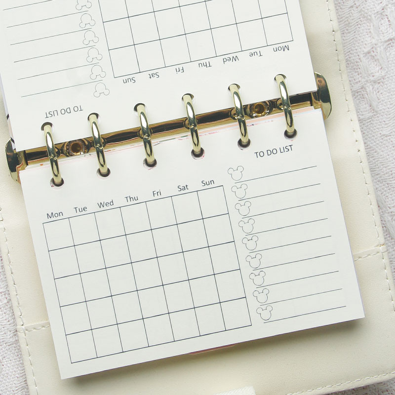 【活頁紙】m5自填月打卡a5活頁手帳a6月計劃todo替芯6.7*10.5cm手賬a8A7內頁 | 蝦皮購物