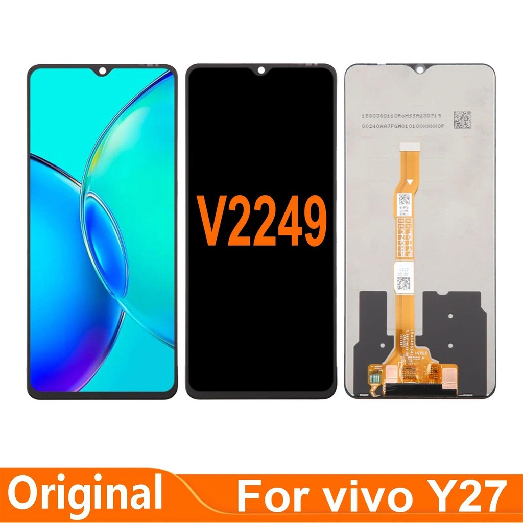 適用於 Vivo Y27 4G 5G V2249 V2302 LCD 顯示屏觸摸屏數字化儀組裝零件 | 蝦皮購物