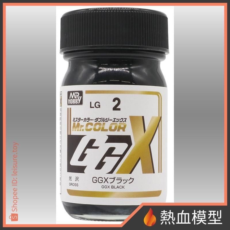 [熱血模型] GSI 郡氏 Mr.Hobby 硝基漆 GGX LG02 黑色 60ml | 蝦皮購物